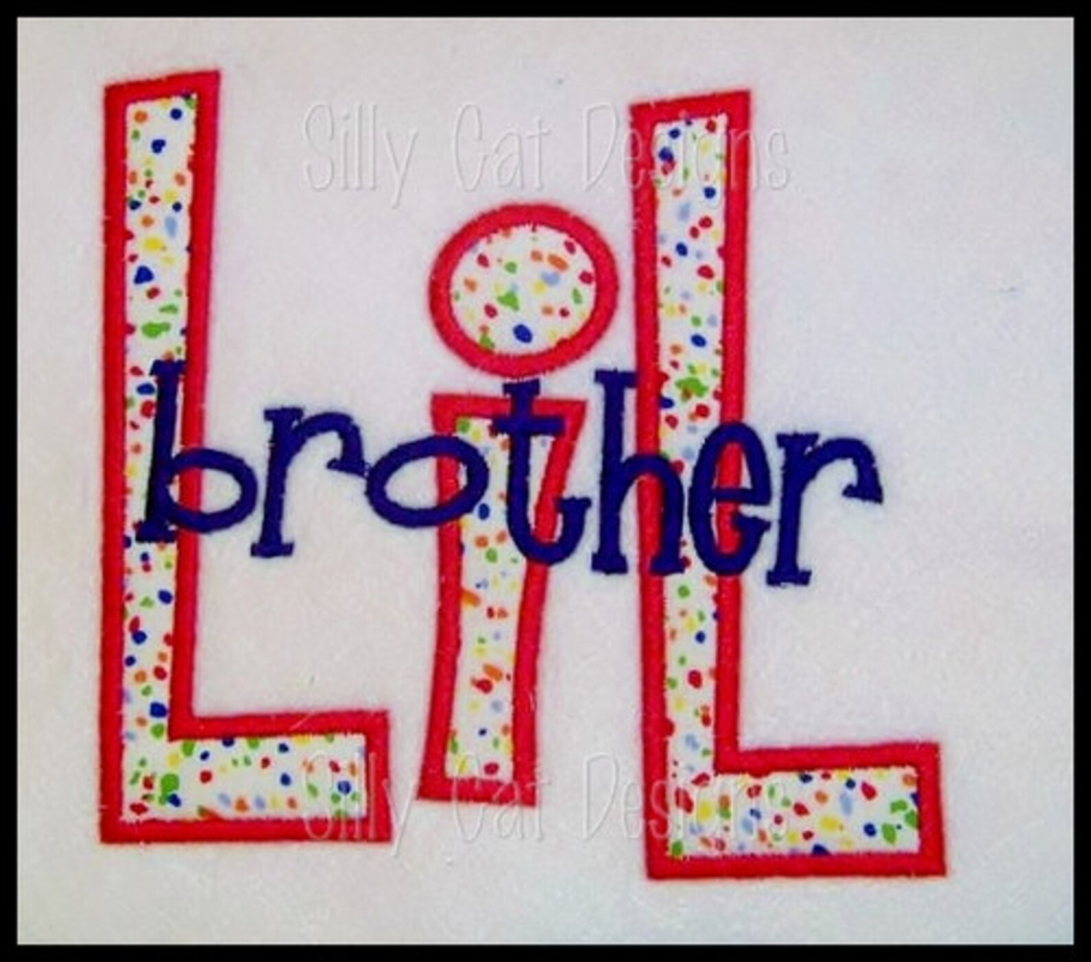 Big/lil Brother Applique Design - Etsy