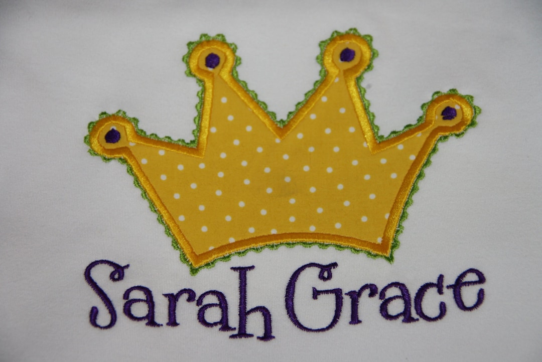 Crown Applique Machine Embroidery Design - Etsy