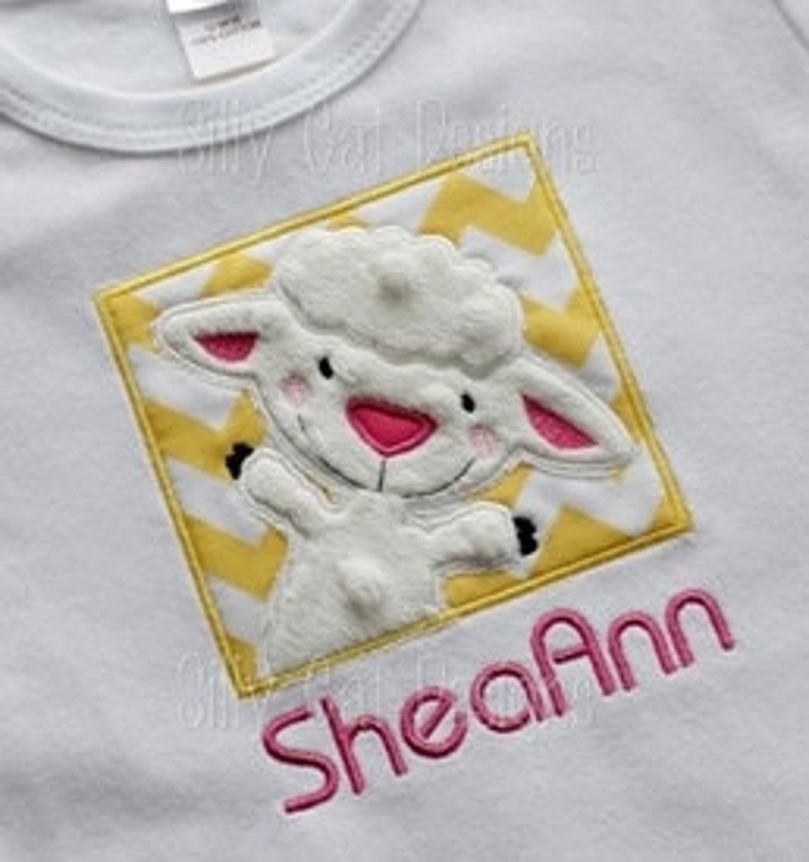 Lamb Patch Applique Machine Embroidery Design | Etsy