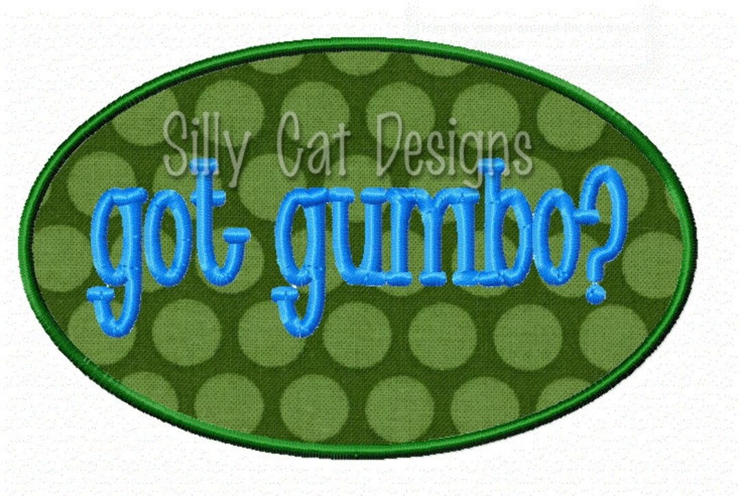 Got Gumbo? Applique Embroidery Design - Etsy