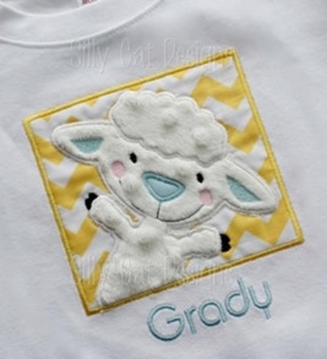 Lamb Patch Applique Machine Embroidery Design - Etsy