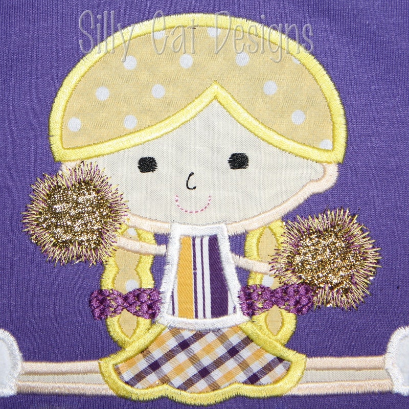 Cheerleader Applique - Etsy