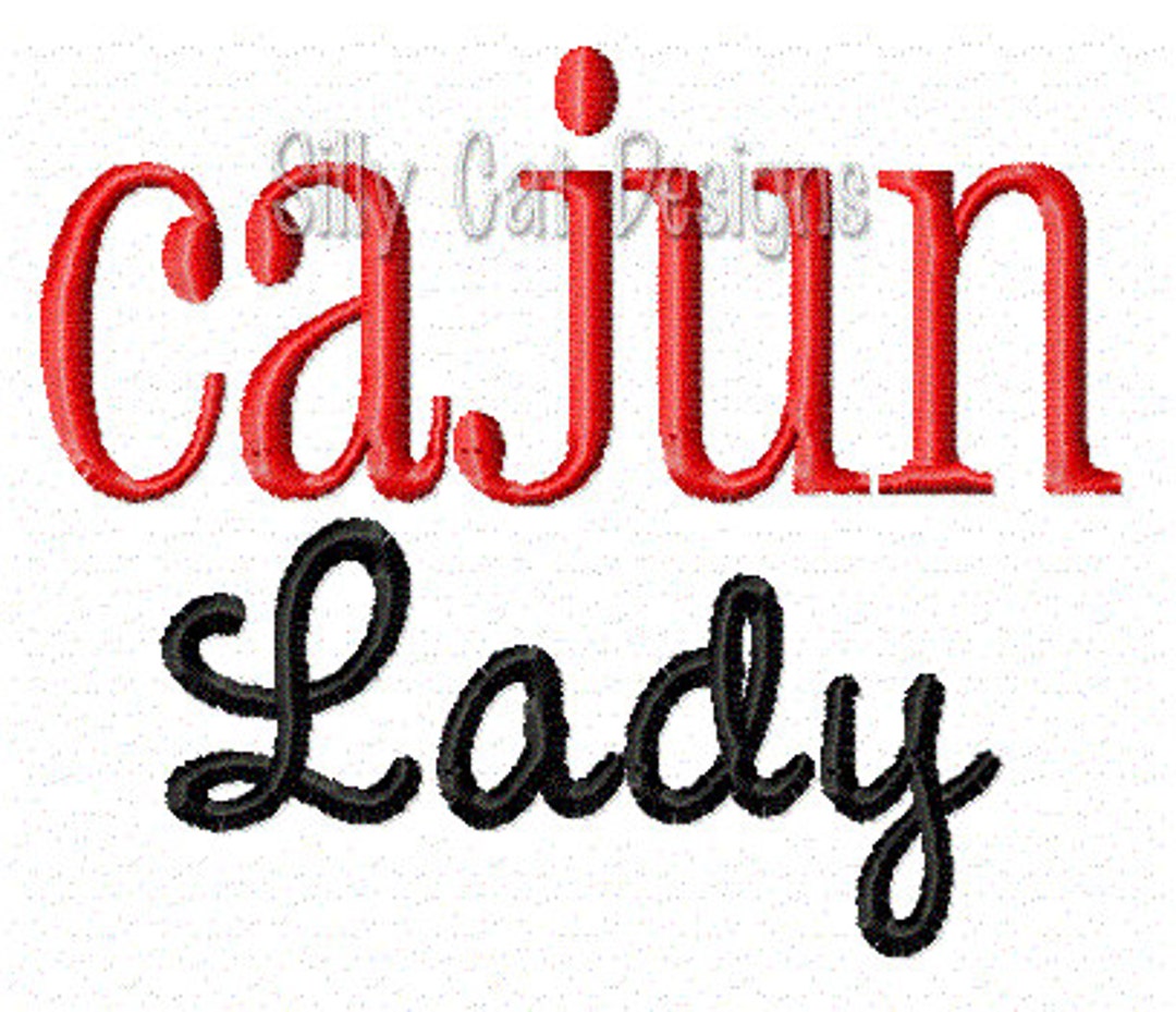 Cajun Lady Embroidery Design - Etsy