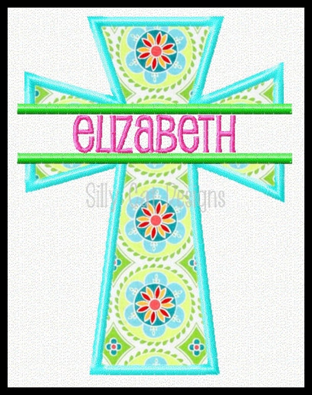 Split Cross Applique Machine Embroidery Design - Etsy