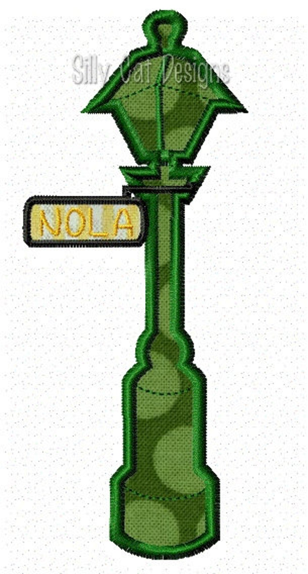 NOLA Street Sign Applique Embroidery Design - Etsy