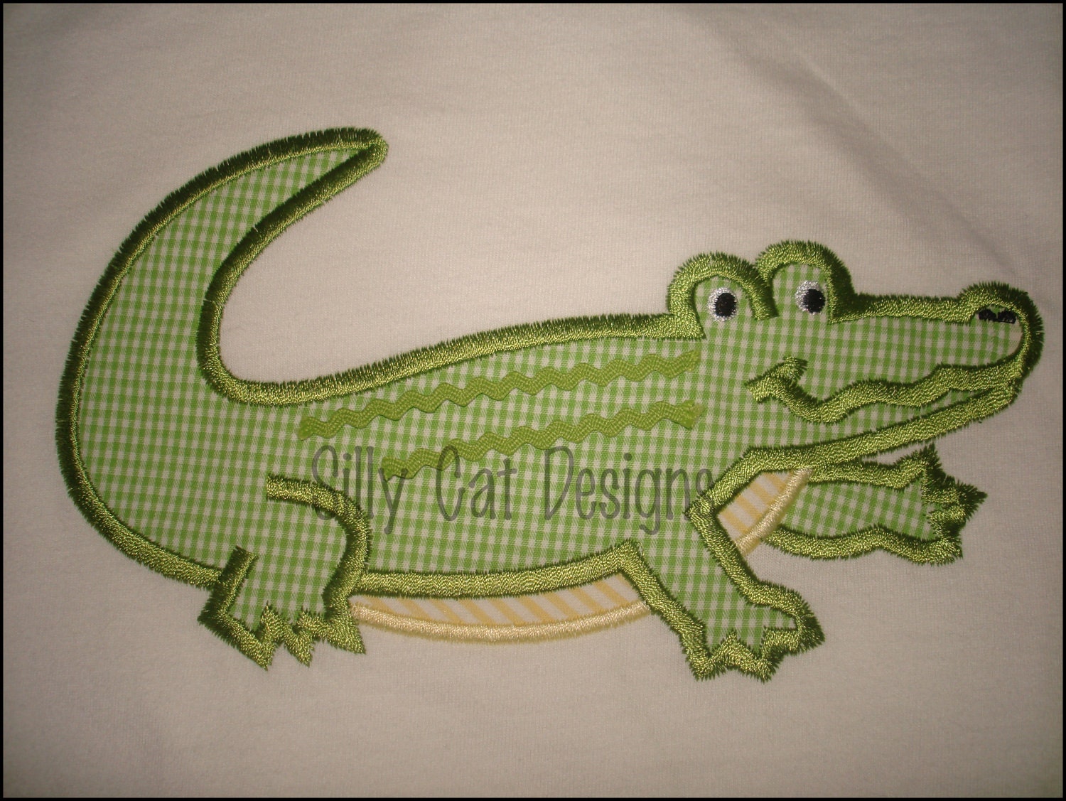 Alligator Applique Machine Embroidery Design With or Without Ric Rac - Etsy