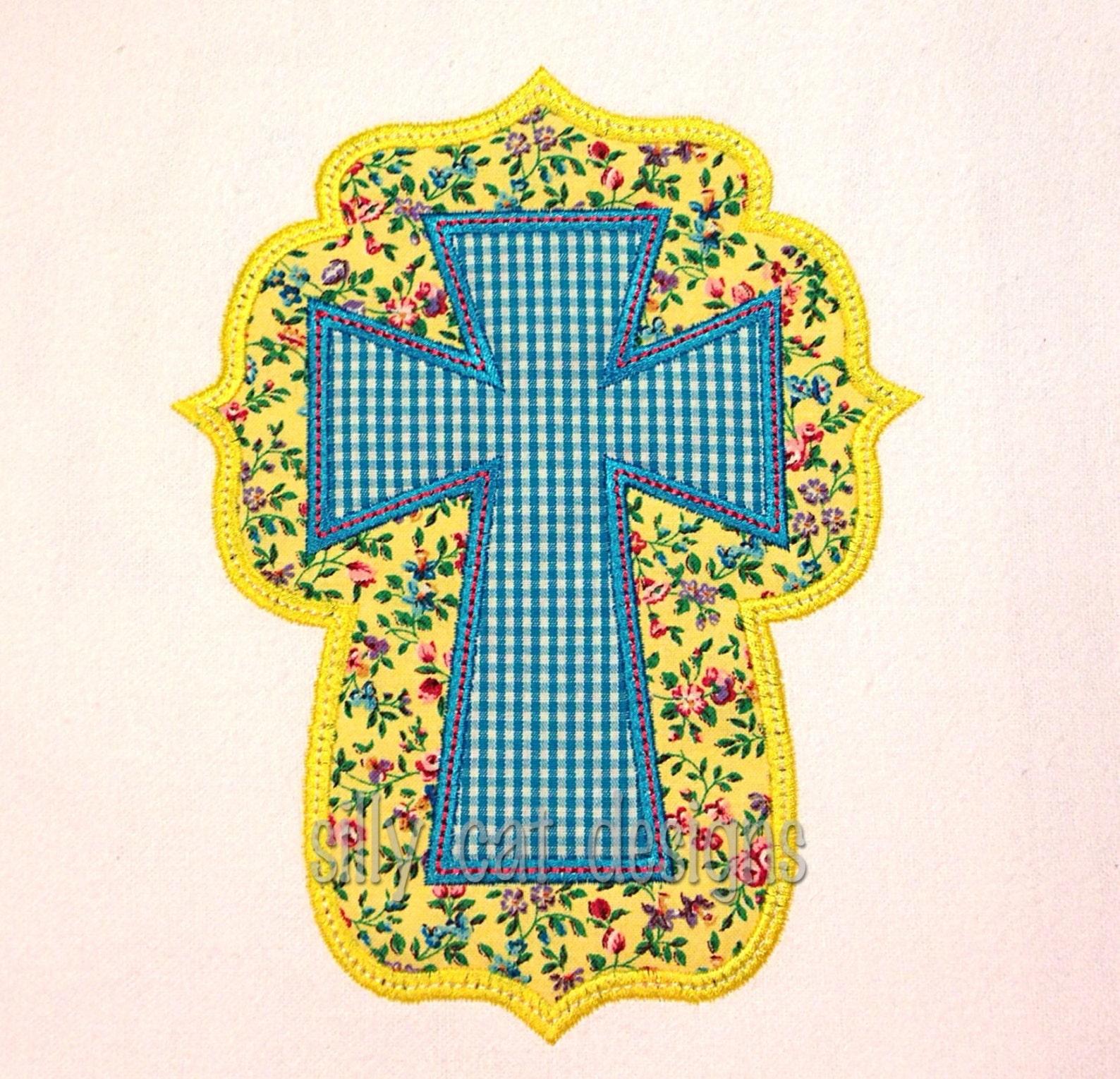 Cross Patch Applique Machine Embroidery Design - Etsy