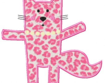 Kitty Applique, Cat Design, Kitty Cat Embroidery, Cute Kitty Applique ...