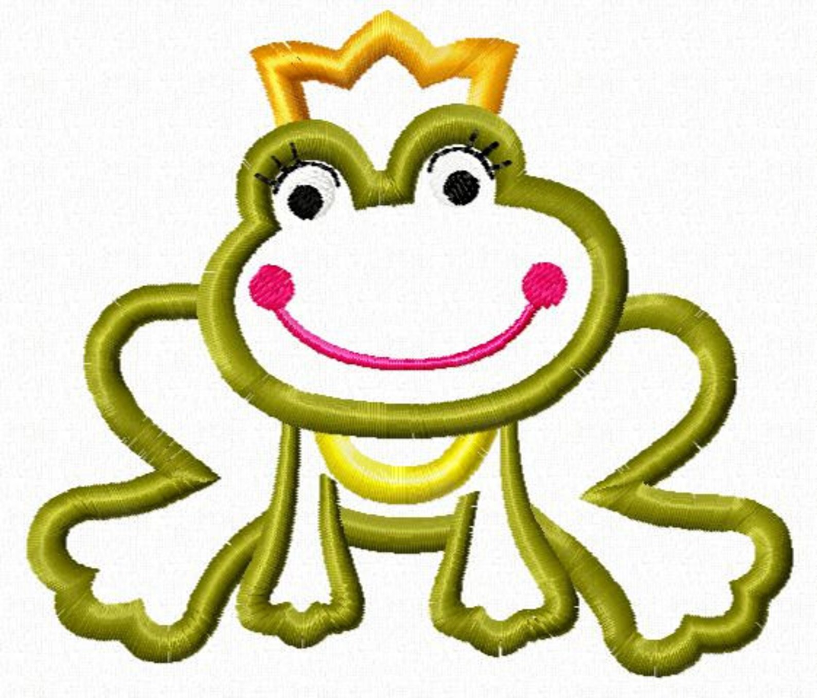 Frog Princess Applique Design - Etsy