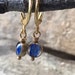 Vintage Sapphire Blue Glass Mini Huggies Hoops/ Small Hoop - Etsy
