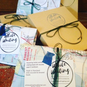 Vintage Sapphire Blue Glass Mini Huggies Hoops/ Small Hoop Earrings ...