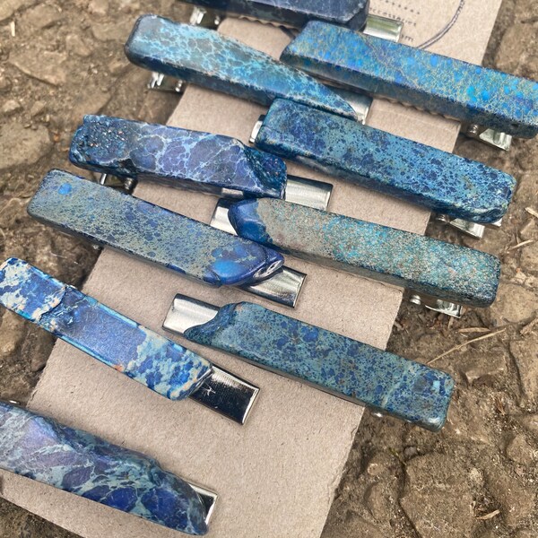 Blue Hair Clip - Etsy