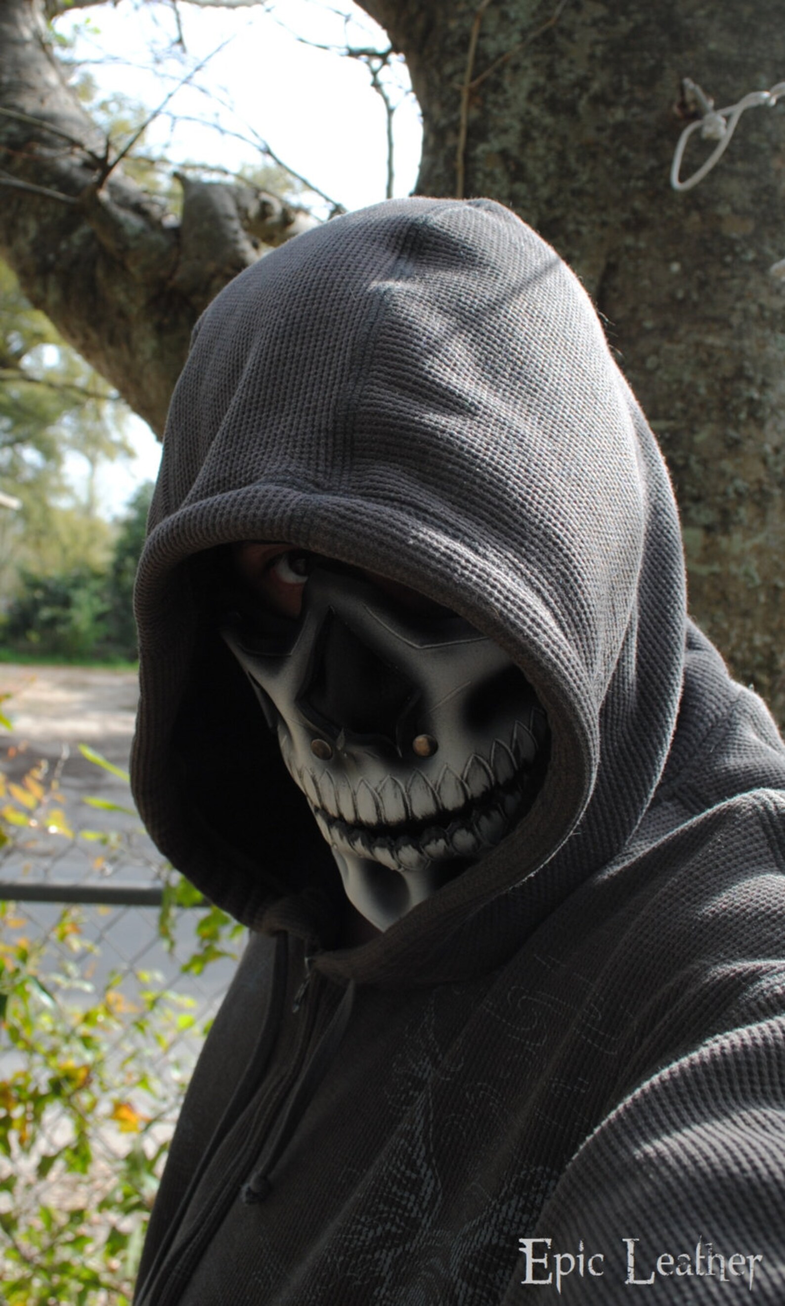 Leather Reaper Half Mask - Etsy