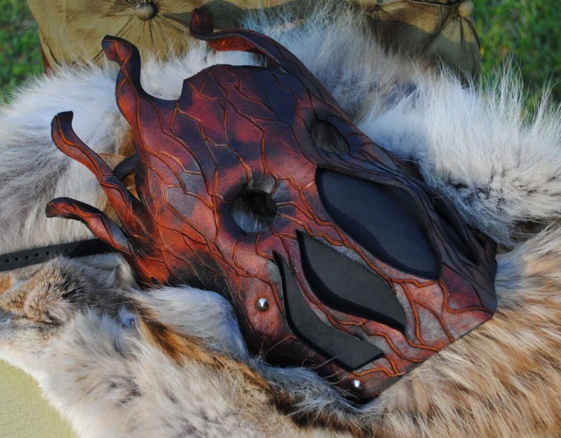 Leather Haunted Tree Ent Mask Banshee - Etsy