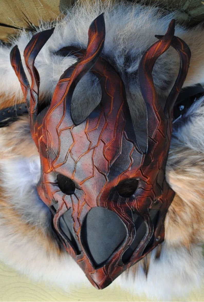 Leather Haunted Tree Ent Mask Banshee - Etsy