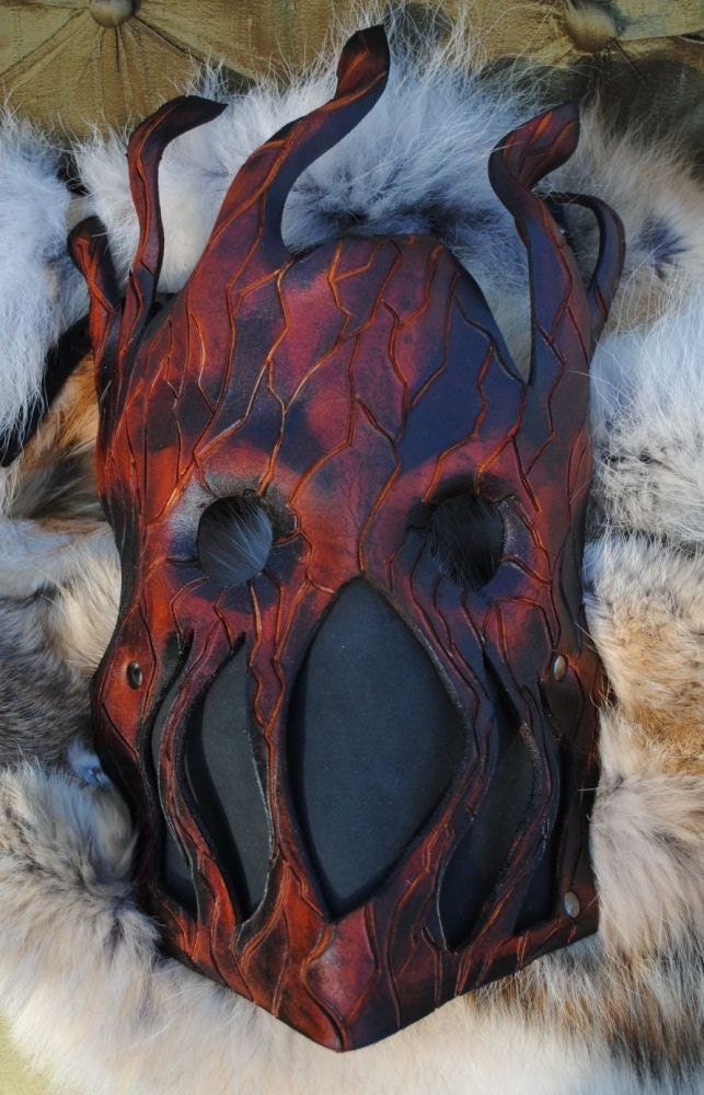 Leather Haunted Tree Ent Mask Banshee - Etsy