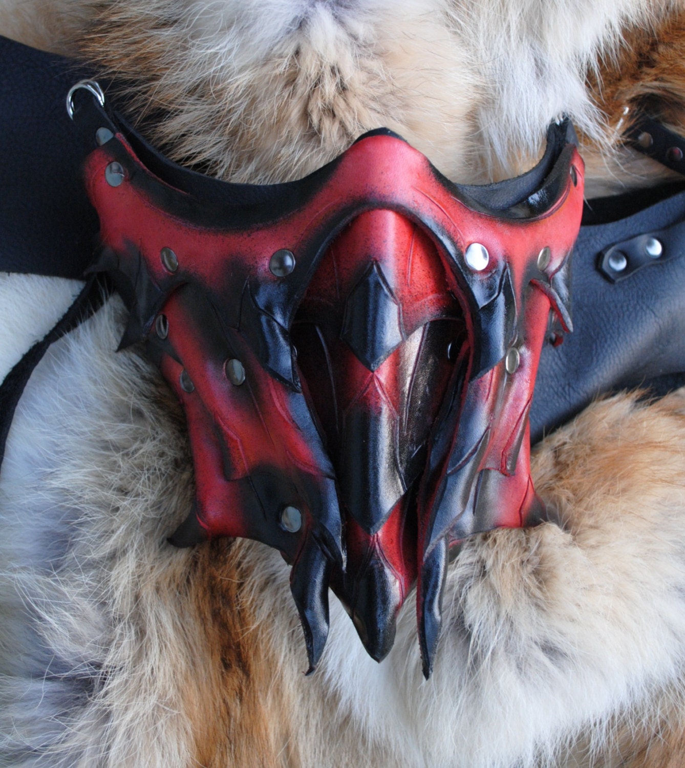Ruby Dragon Slayer's Lower Half Mask - Etsy