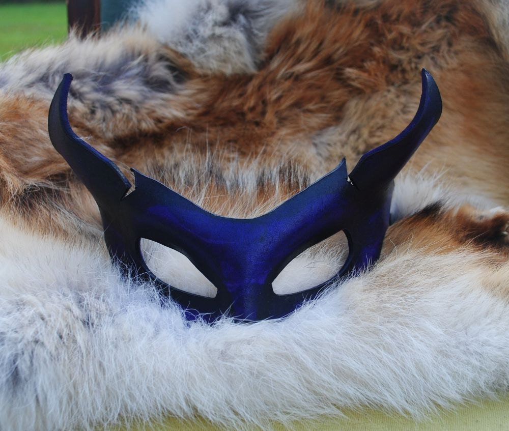Amethyst Imp Leather Mask - Etsy