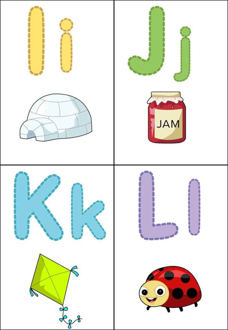 A–Z Flash Cards + Simple Reading Words for Early Learners - Etsy