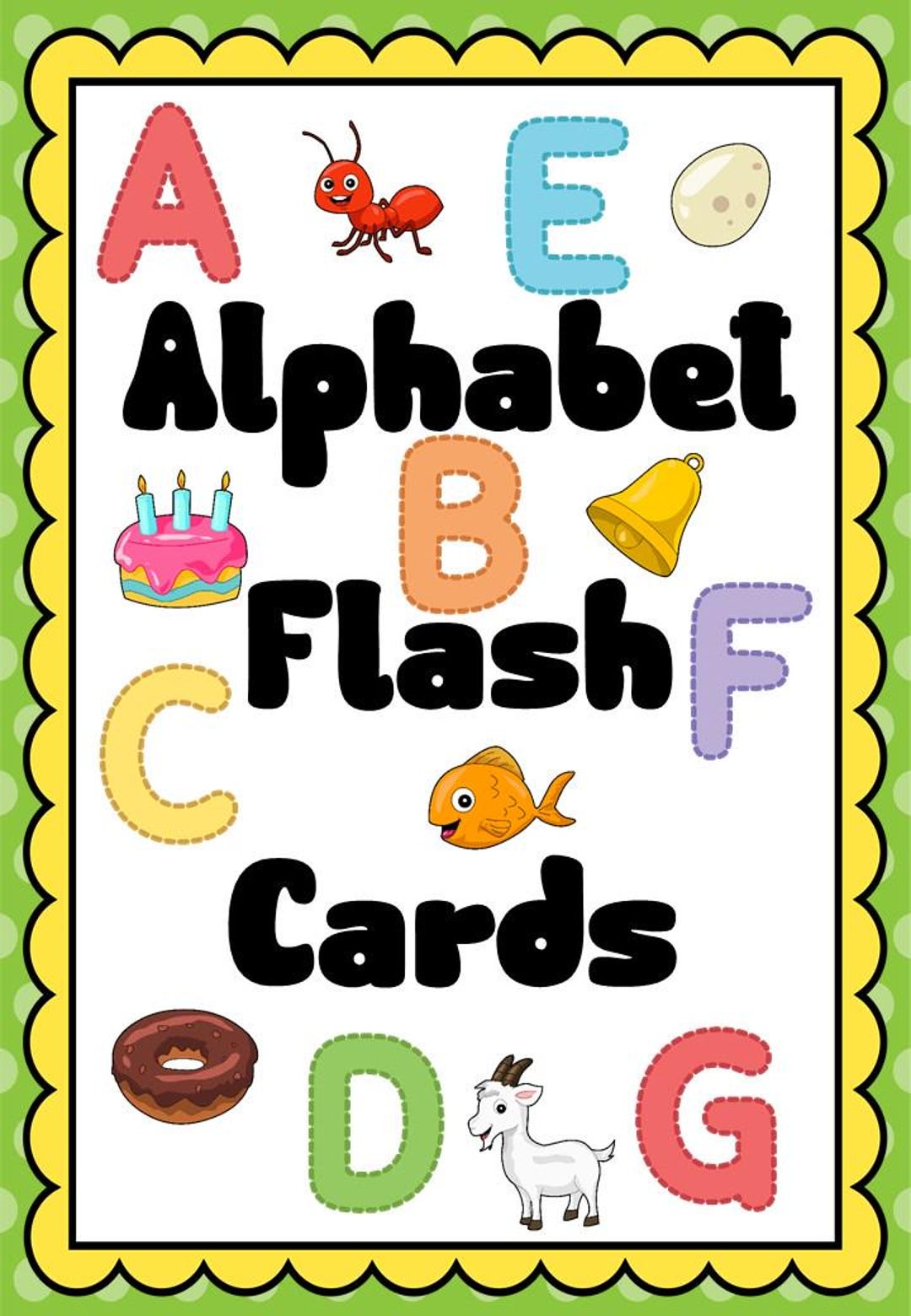 A–Z Flash Cards + Simple Reading Words for Early Learners - Etsy