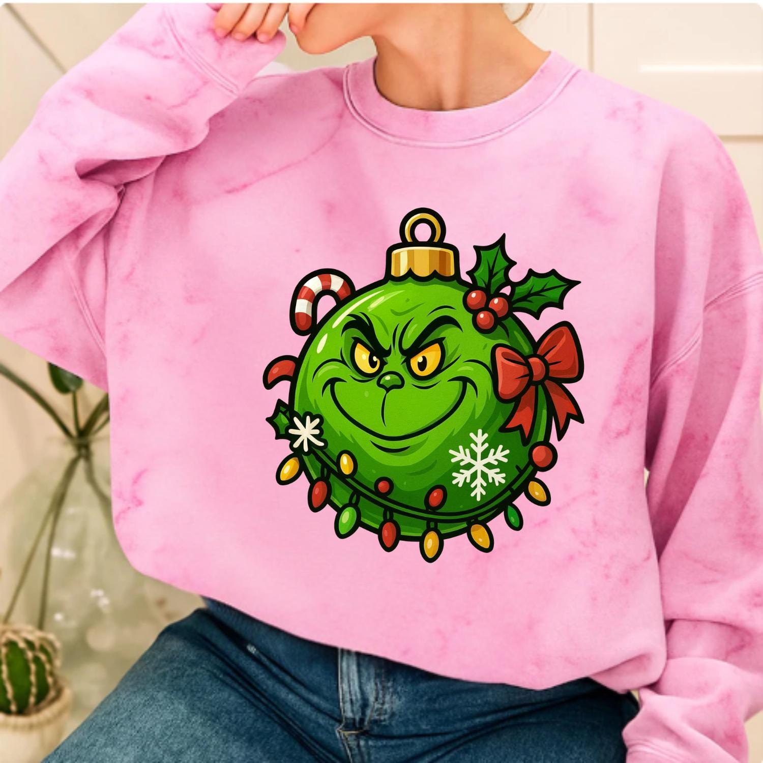 Grinch Christmas PNG Bundle, Holiday Sublimation Clipart (instant ...