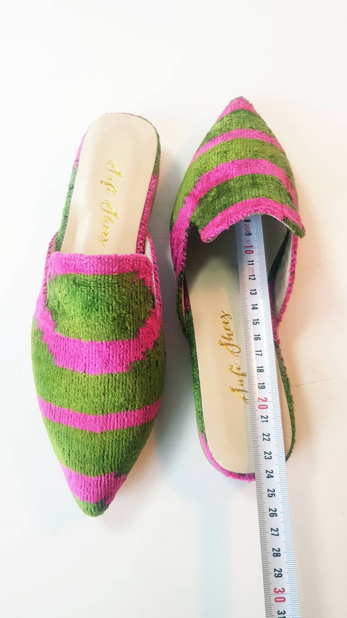 37 Euro Size Handcrafted Ikat Velvet Shoes for Women Flat - Etsy