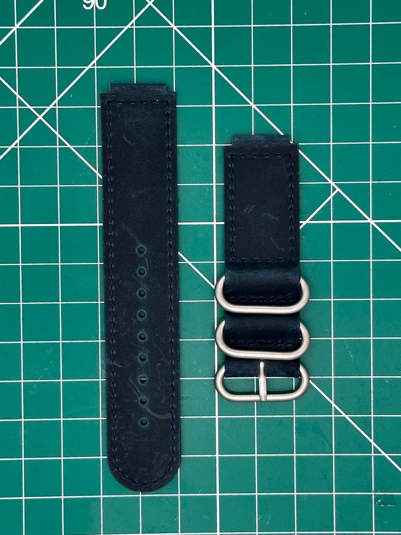 Cowhide Leather Strap Made for Casio Small Squares 18mm Lug AE1200, AE ...