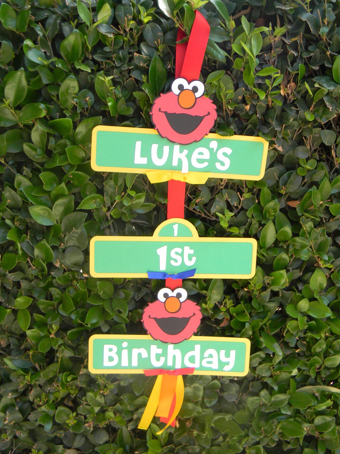 Elmo/Sesame Street Birthday Party Sign | Etsy