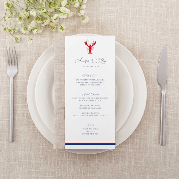 Nautical Menu - Etsy