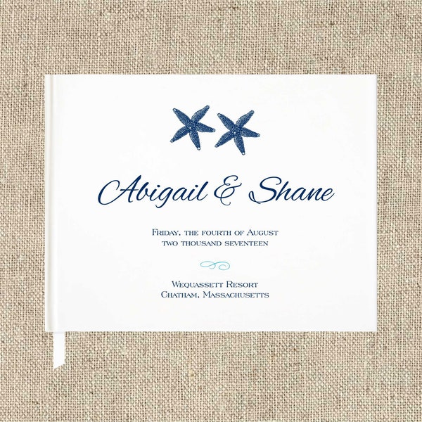 Starfish Guest Book - Etsy