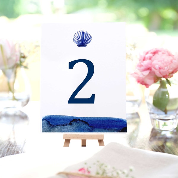 Beach Table Number - Etsy