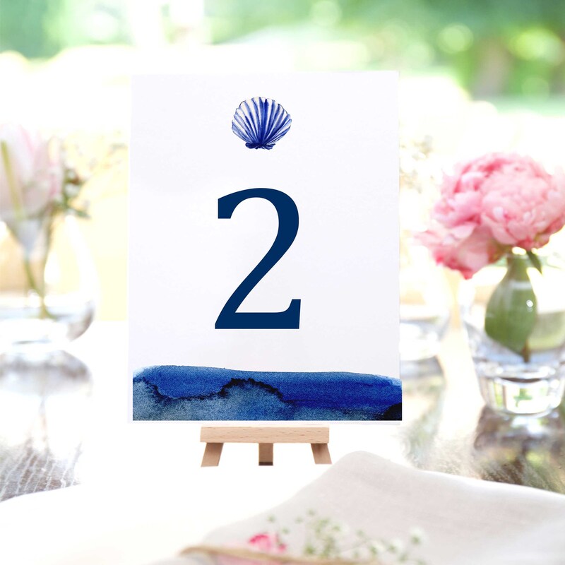 Beach Table Number - Etsy