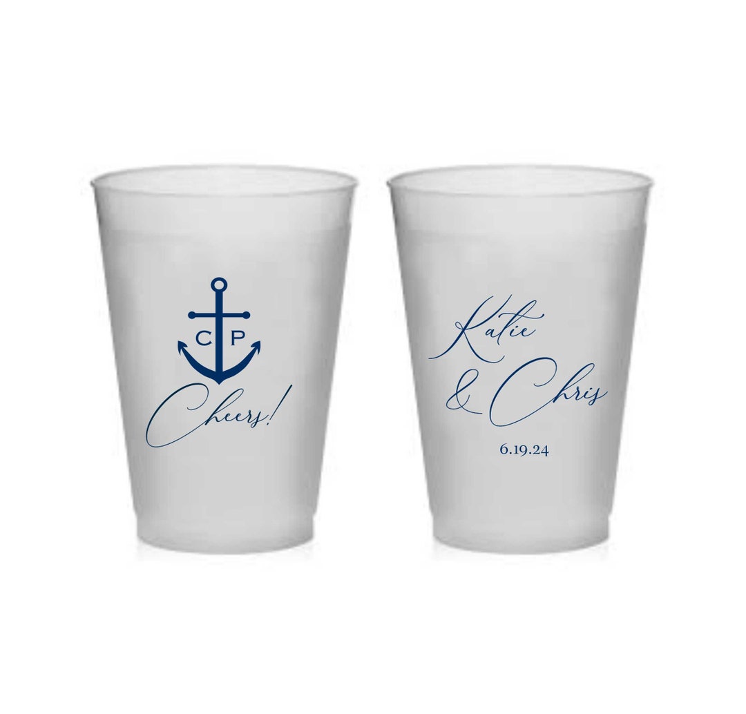 Anchor Stadium Cups, Any Phrase or Wording, Wedding Cups, Party Cups ...