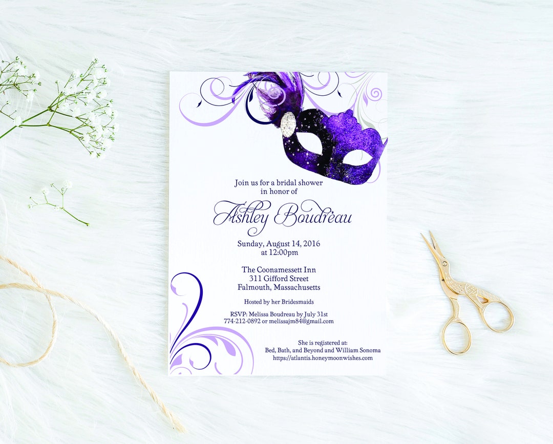 Masquerade Ball Invitation, Masquerade Invitation, Masquerade Ball ...