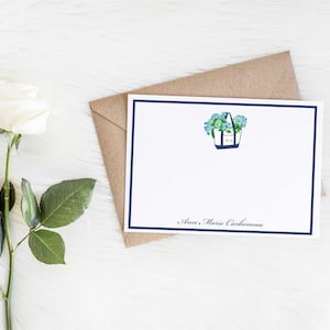 Hydrangea Tote Cape Cod Note Cards, Personalized Note Cards ...