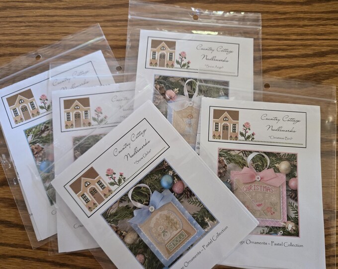 Country Cottage Ornaments - Pastel Collection - Etsy