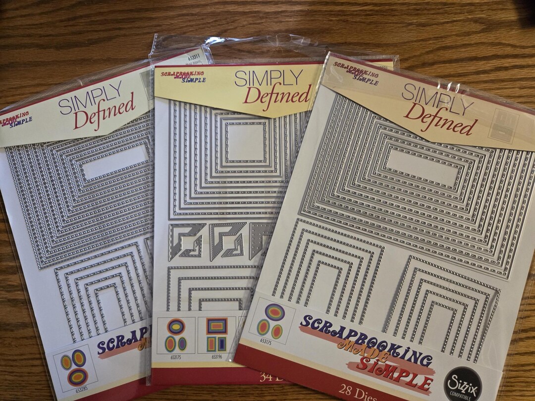Rectangle or Square Dies for Card Making or Scrapbooking - Scrapbooking ...