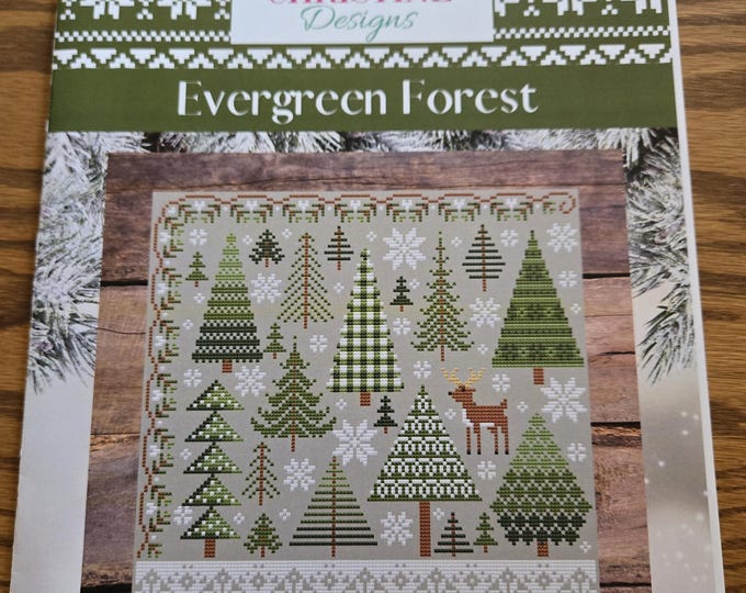 Evergreen Forest Cross Stitch Pattern - Shannon Christine Designs - Etsy