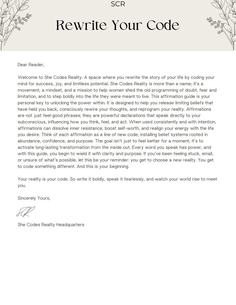 Rewrite Your Code | Affirmations Guide | Releasing Limiting Beliefs ...