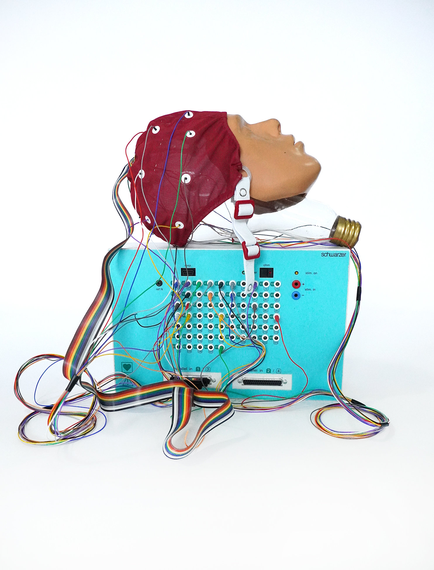 Vintage EEG Brain Mapping Devices Headbox and Elecrode Cap - Etsy