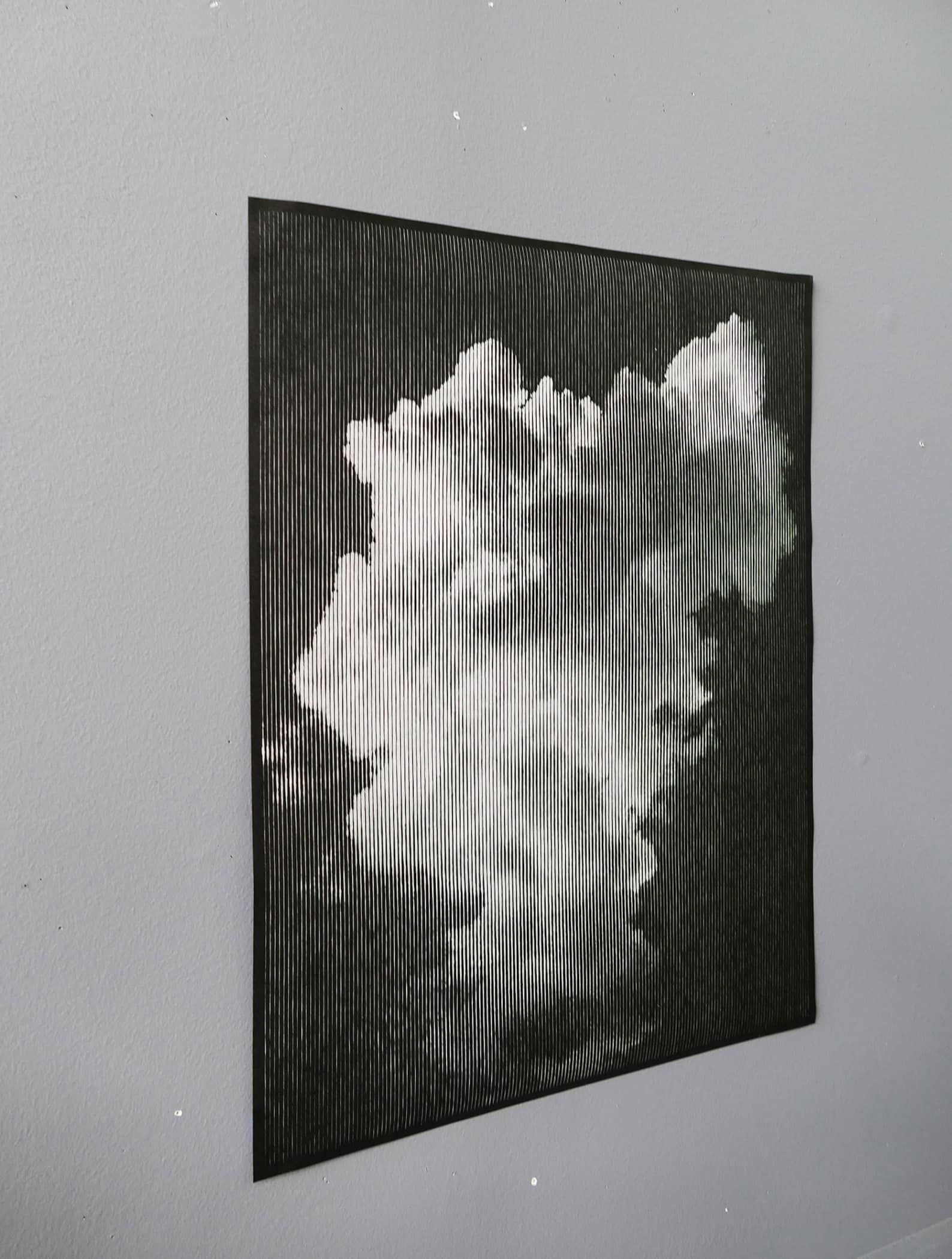 Cloud Series 02 Original Woodcut Signed - Etsy