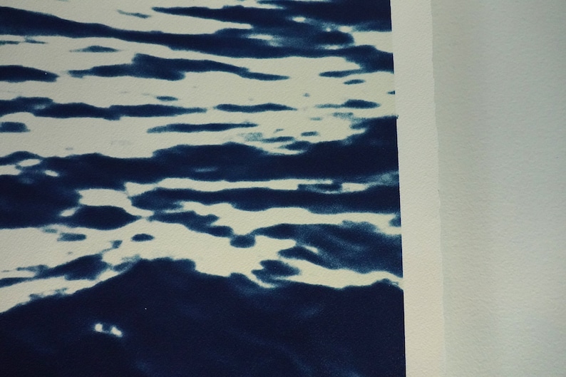 Large Water Triptych Cyanotype on Watercolor Paper Large Photo Hand ...
