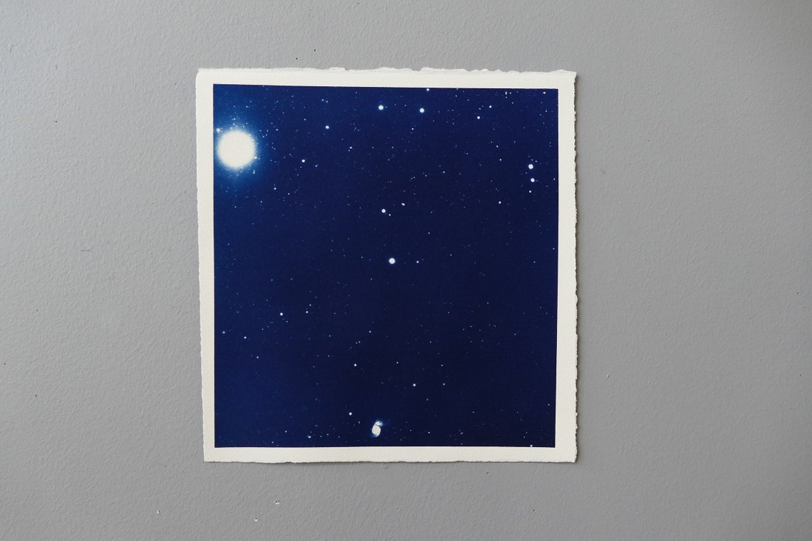 Star Field Cyanotype Hand Printed Photo Original Work on - Etsy