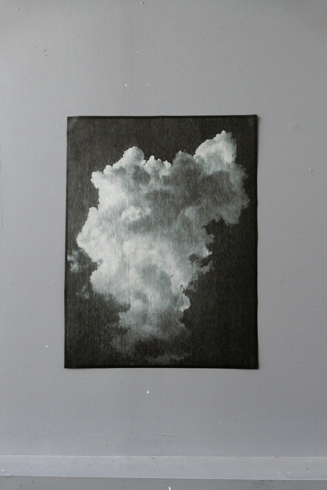 Cloud Series 02 Original Woodcut Signed - Etsy