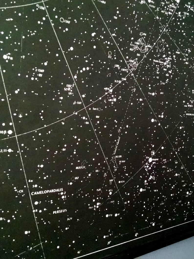 Large Star Map Celestial Chart Wall Hanging | Etsy
