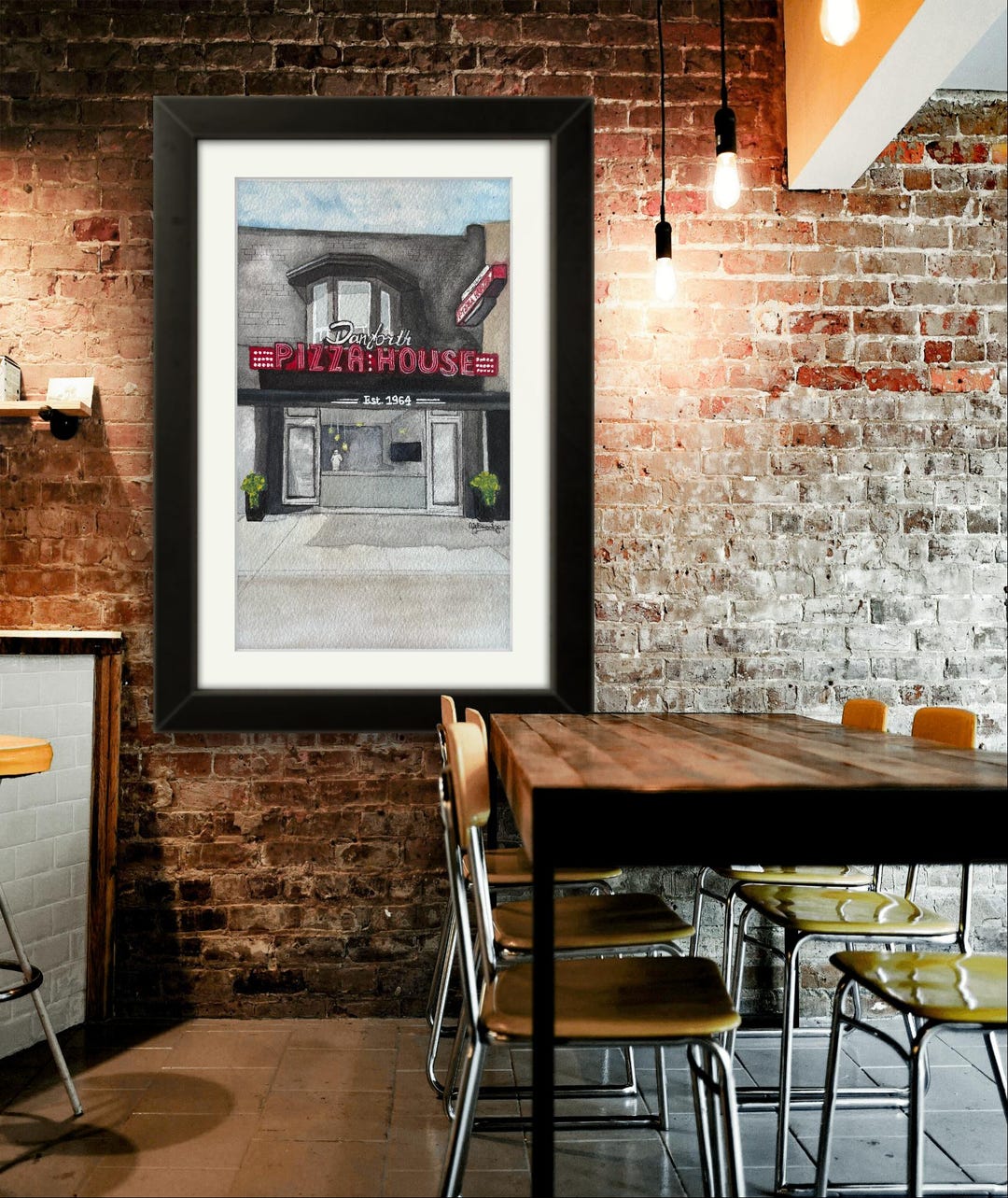 Custom Watercolour Storefront Portrait | Hand-painted Original Artwork ...
