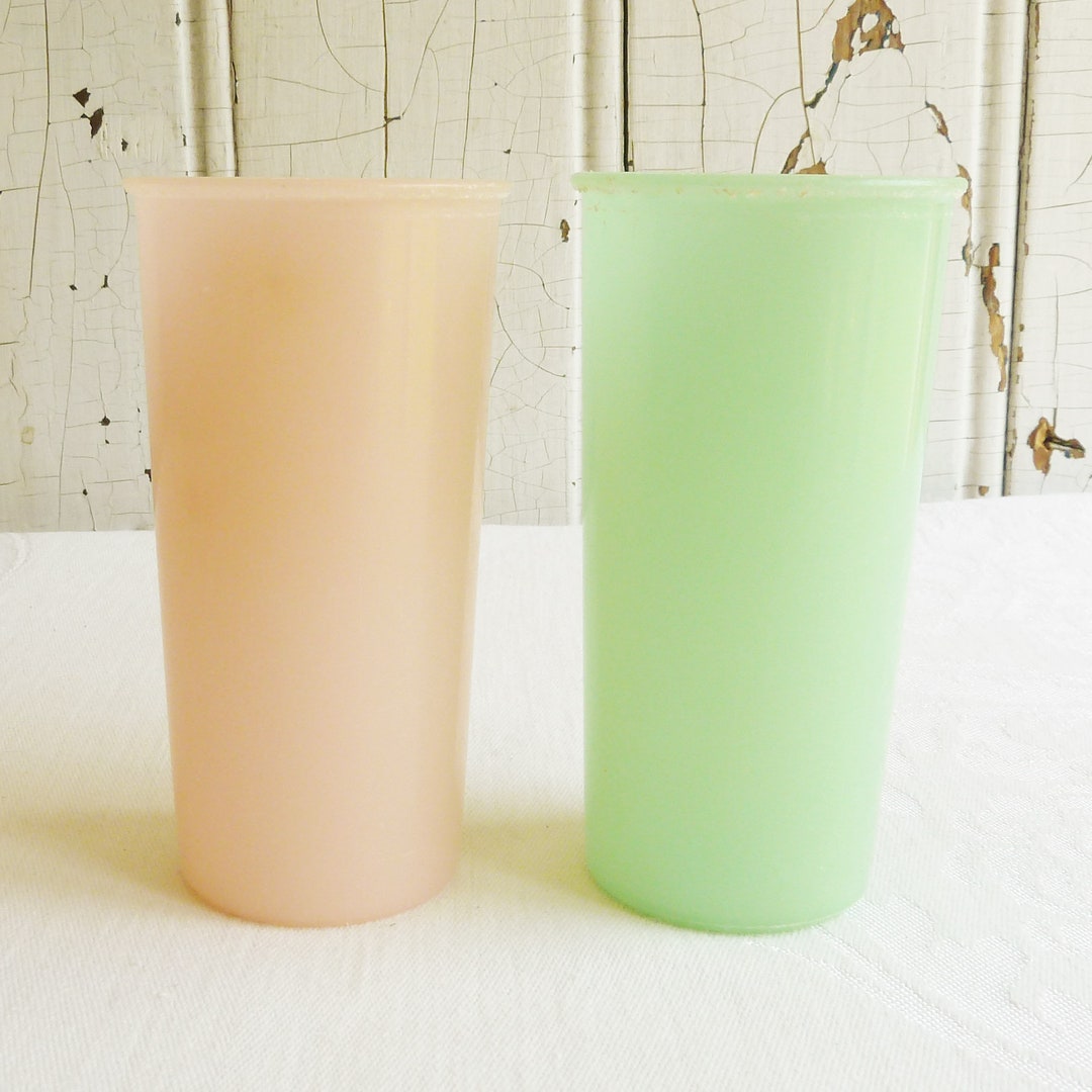 1950s Pastel Tupperware Small Tumblers, Set of Two - #117 Sheer Tupper ...