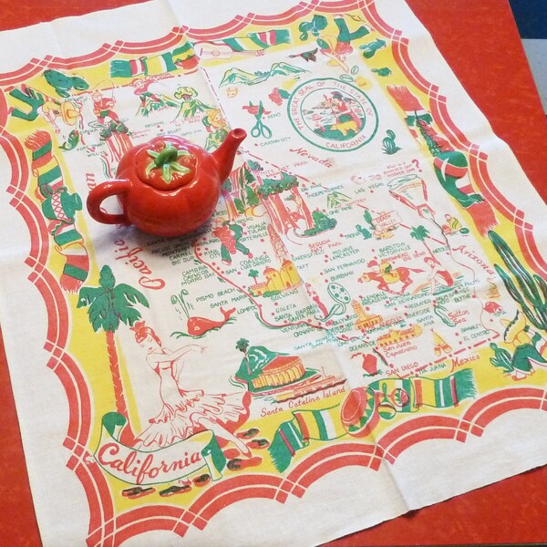 Map Tablecloth - Etsy