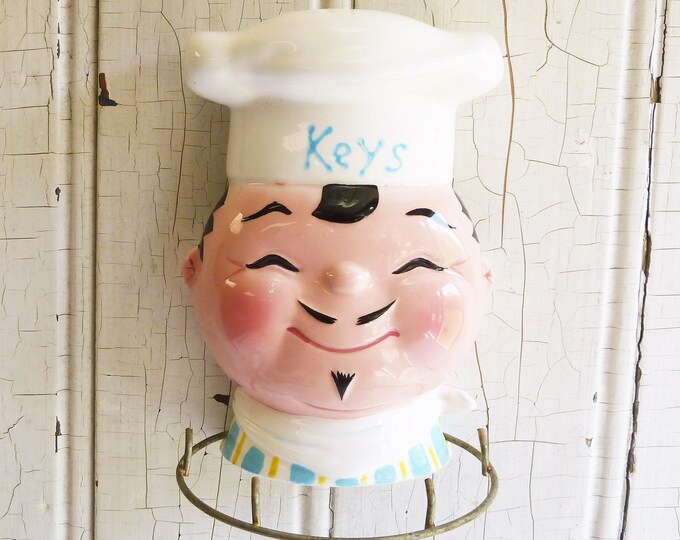 1950s Napco Happy Chef Key Holder - Hard to Find Collectible Ceramic ...