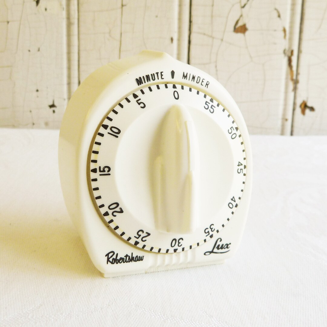 Vintage White Lux 'minute Minder' Kitchen Timer by - Etsy
